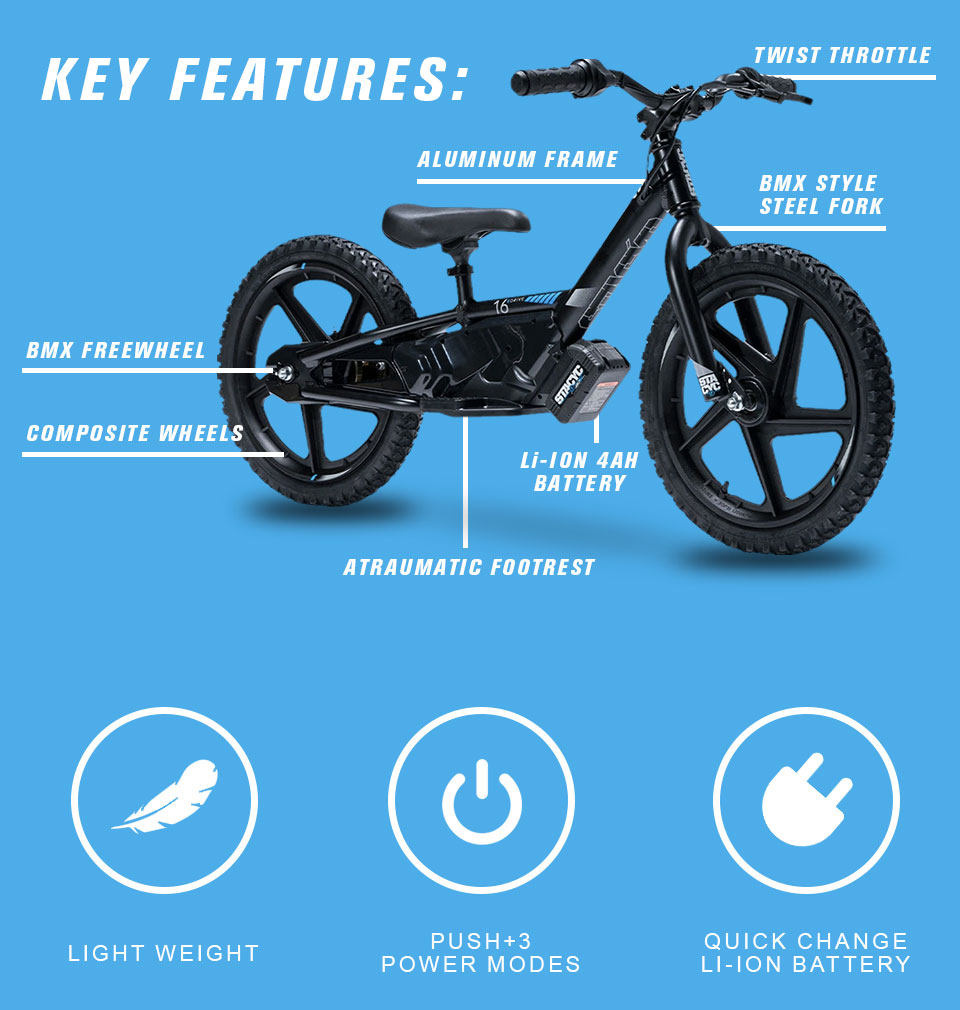 Stacyc 16Edrive Stability Cycle – KENTECH MX PARTS & ACCESSORIES